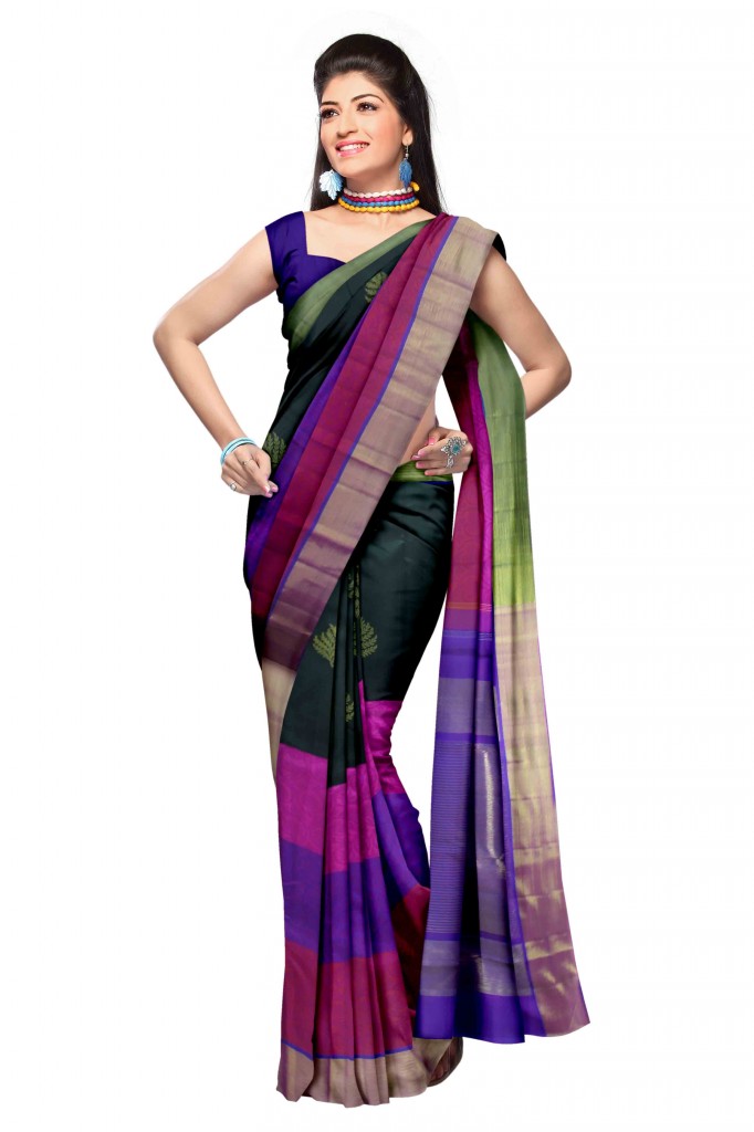 Real Silver Zari Kanchipuram Sarees for Festivals and Weddings ...