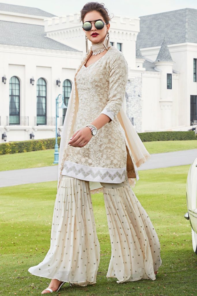 Jazz up this season with Samyakk’s Embroidered Designer Salwars Kameez