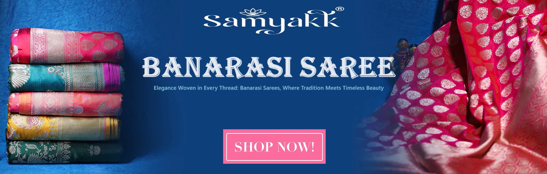 Unraveling Elegance: A Journey through the Varied Threads of Banarasi Sarees in Samyakk ...