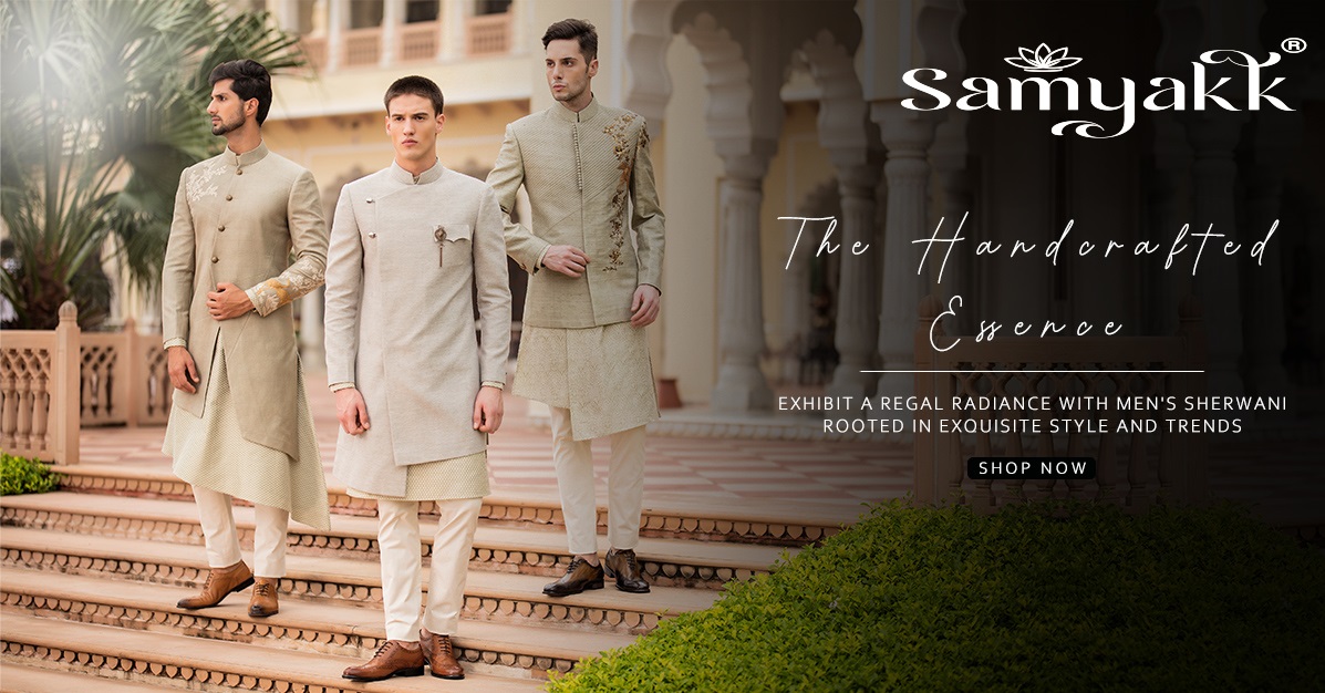 Silken Elegance: Navigating the Opulence of Silk Wedding Sherwanis with ...