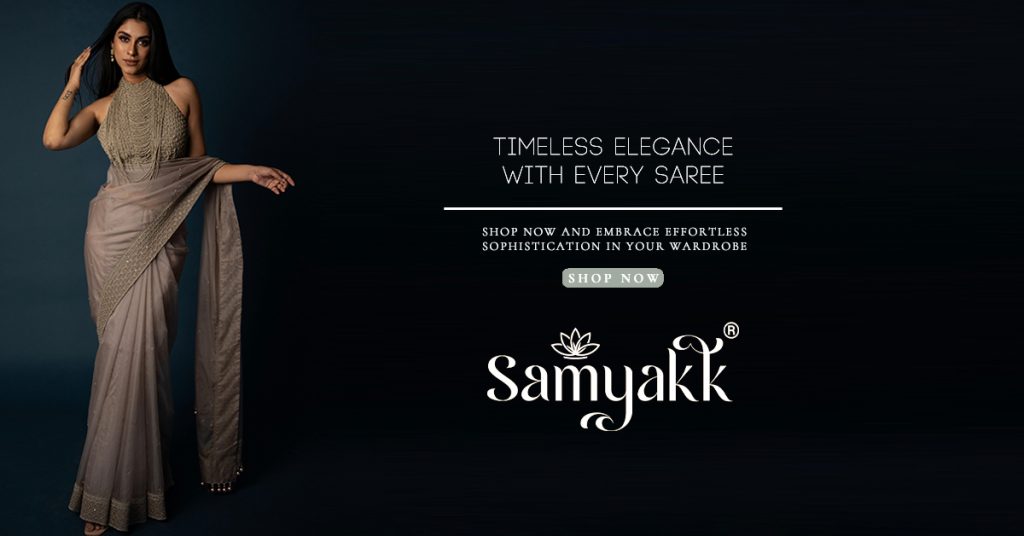 Organza Saree - Samyakk: Sarees | Sherwani | Salwar Suits | Kurti | Lehenga | Gowns | Mens Wear
