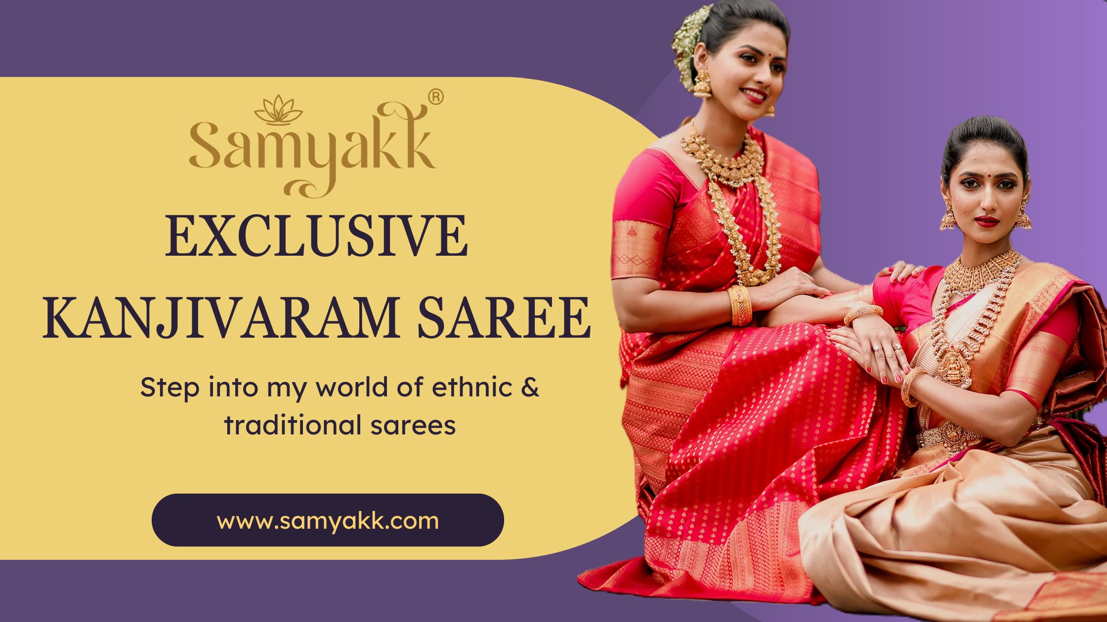 Kanjivaram Saree Online: Bringing South Indian Splendor to Your Doorstep - Samyakk: Sarees ...