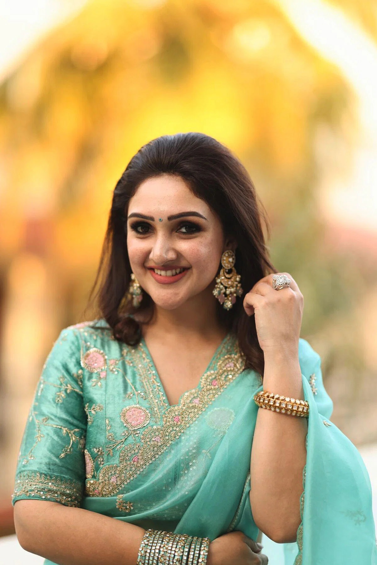 Sridevi Vijaykumar Stuns in Samyakk's Organza Saree - Samyakk: Sarees | Sherwani | Salwar Suits ...