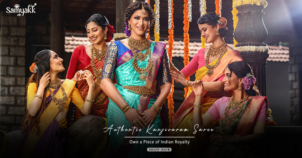 Kanjivaram Sarees Online: Experience Luxury Delivered at Samyakk