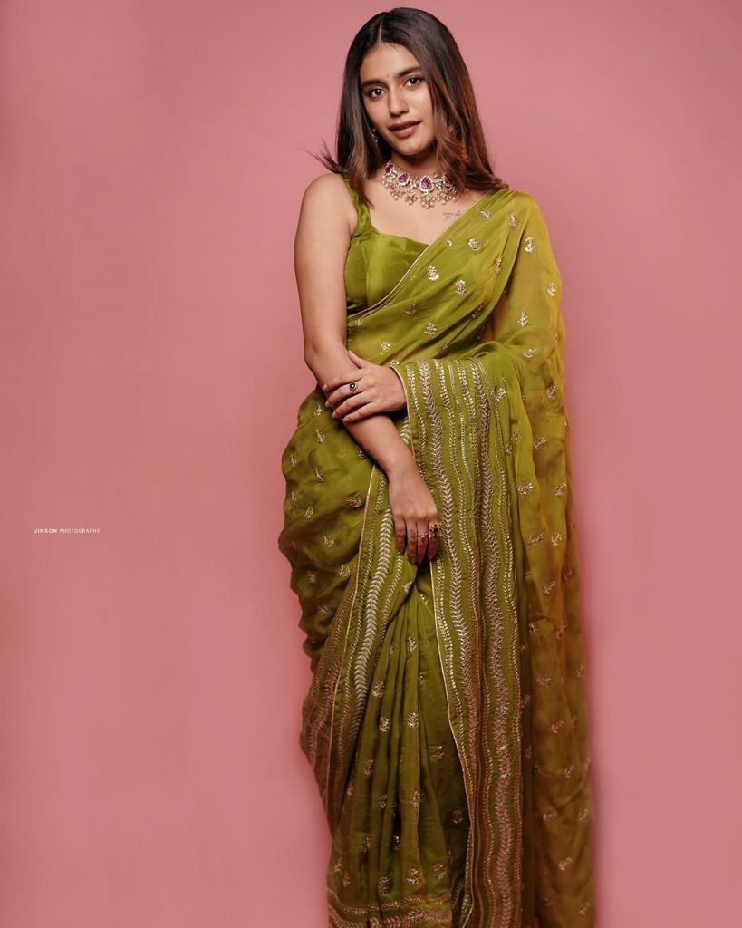 Recreate These Saree Styles Inspired By Actress Priya Prakash Varrier ...