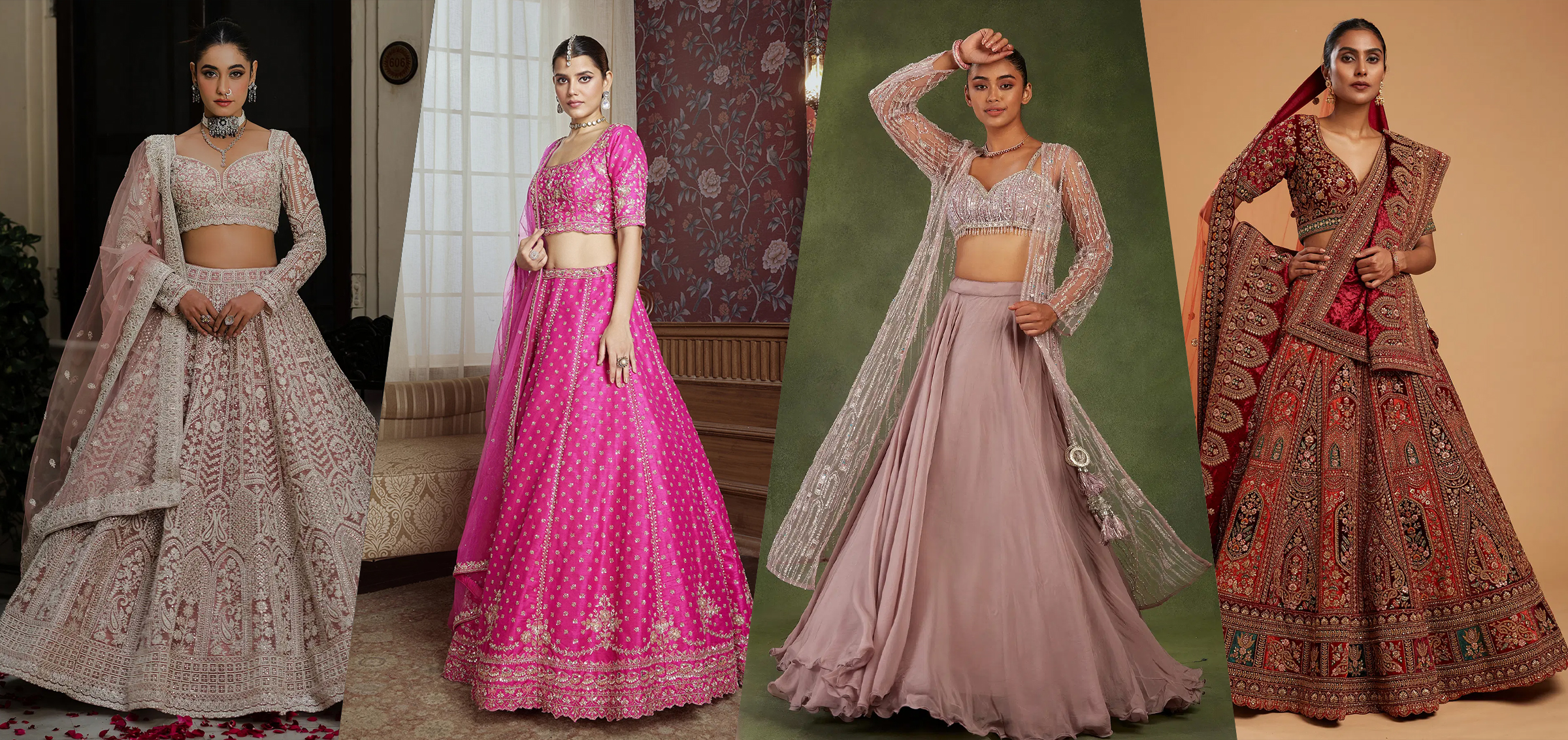 Finding Your Best Lehenga Color For Every Skin Tone - Samyakk: Sarees ...