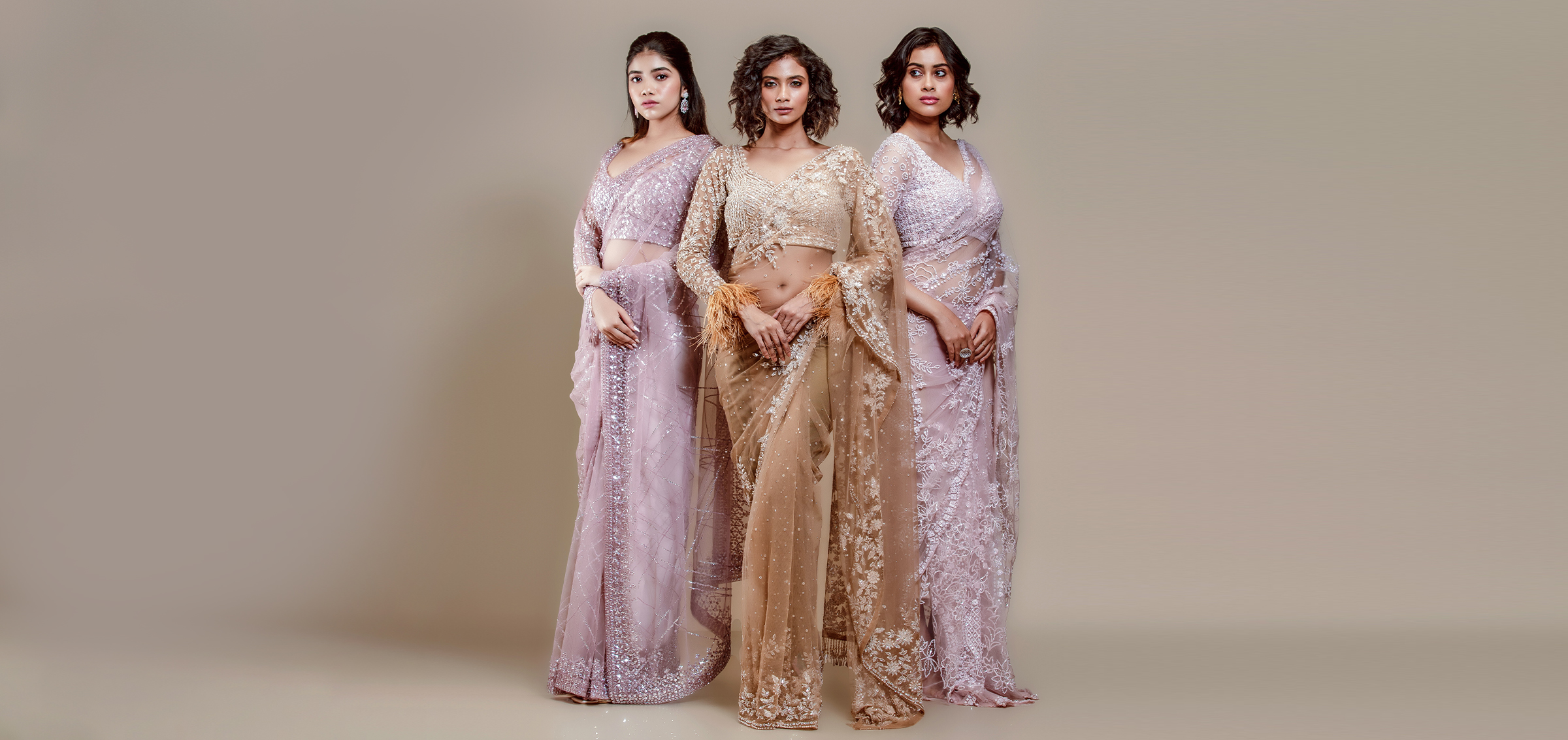 Shine Like Divas in the Modern Party Saree Collection - Samyakk: Sarees ...