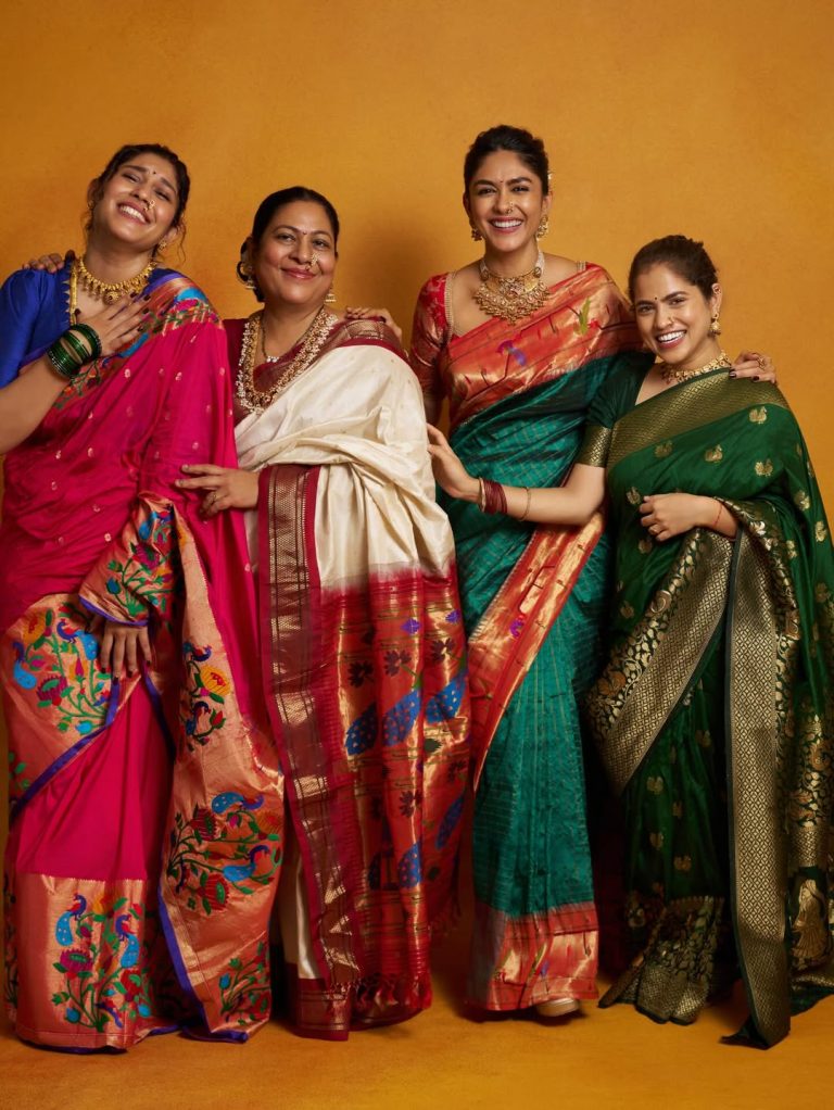 Thodi modern …. Purna Marathi🌺🫰🏻 ️_🔥 (10) - Samyakk: Sarees | Sherwani ...