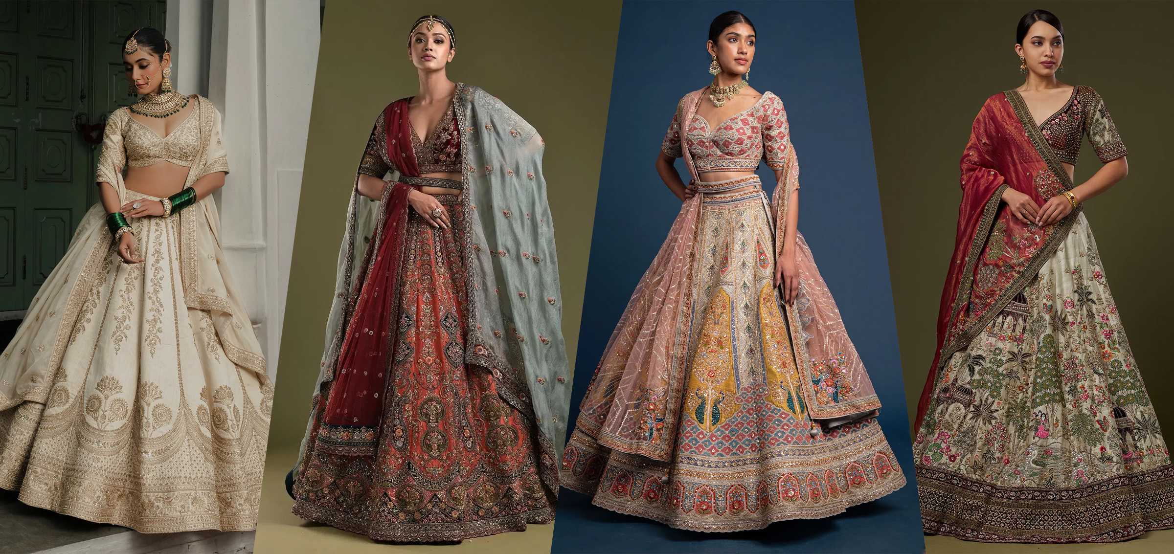 2026 Bridal Trends: 5 Non-Red Lehenga Colors - Samyakk: Sarees ...